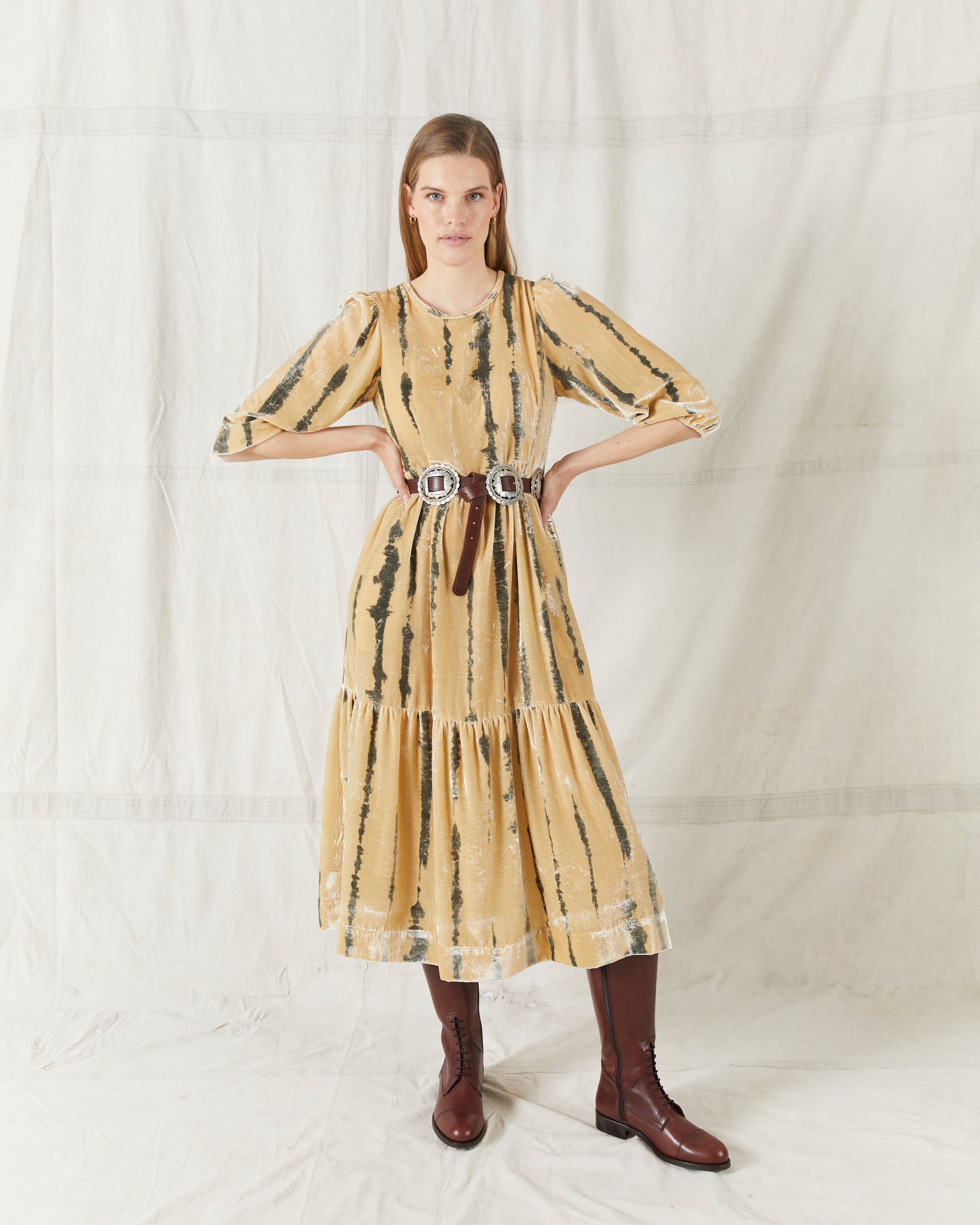 Martini Dress Printed Velvet – MOLOH