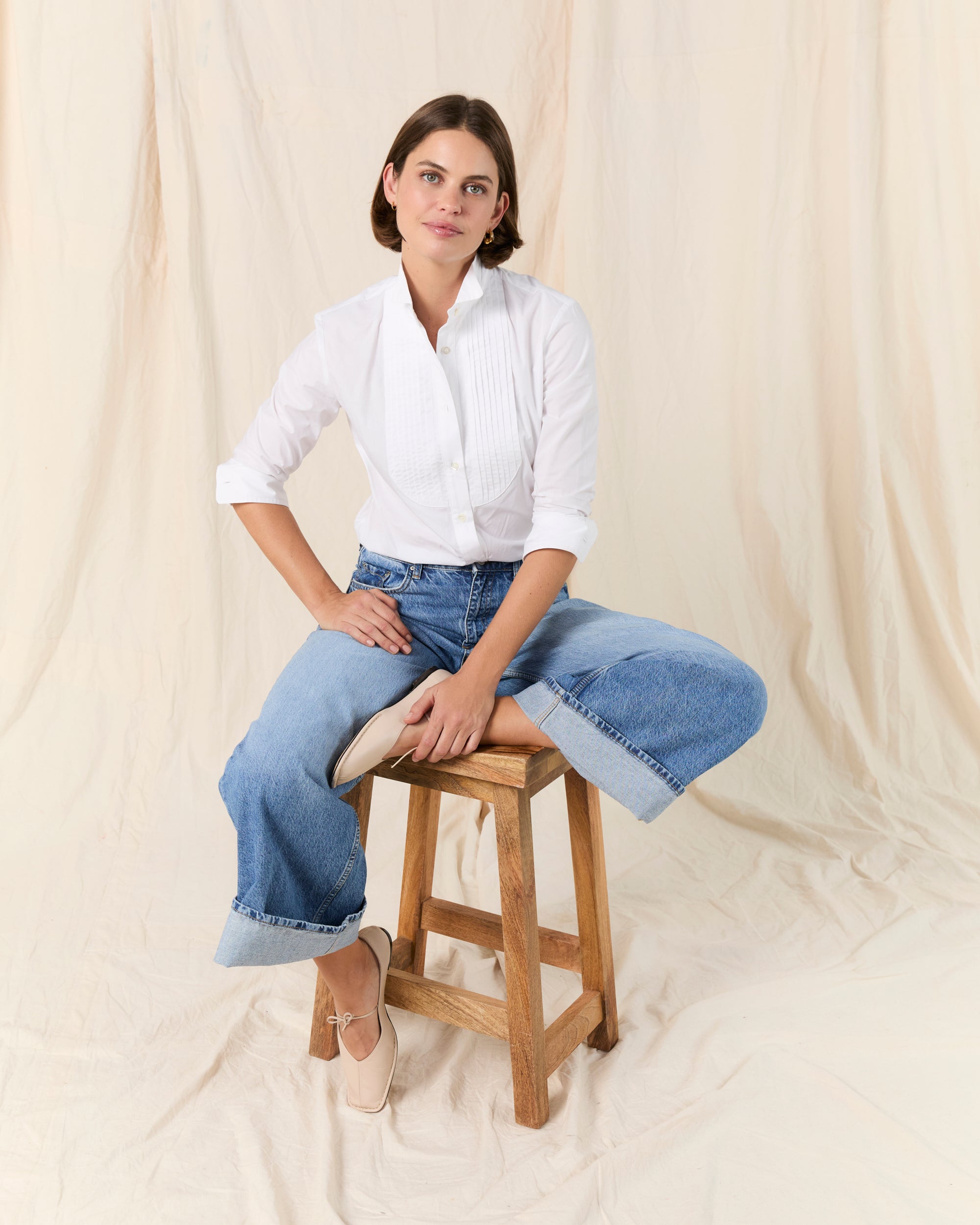 Flick Bib Shirt White – MOLOH