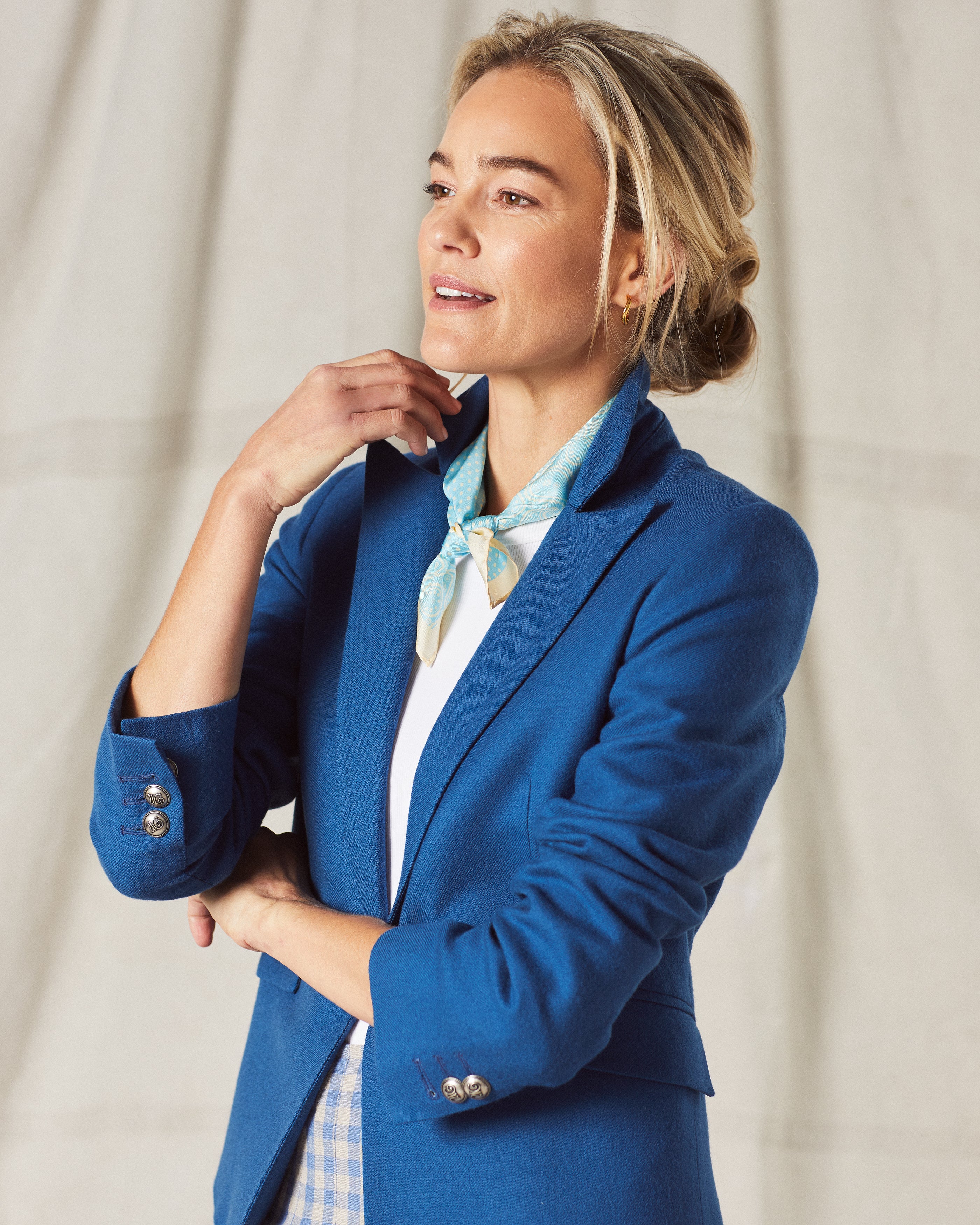 Silk Scarf Turquoise – MOLOH